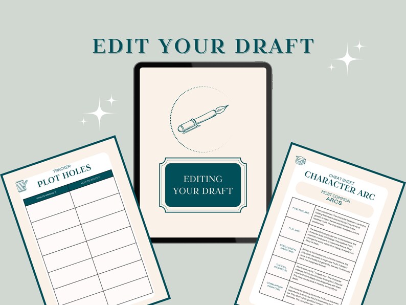 THE WRITER PLANNER | Writing Workbook and Word Count Tracker ...