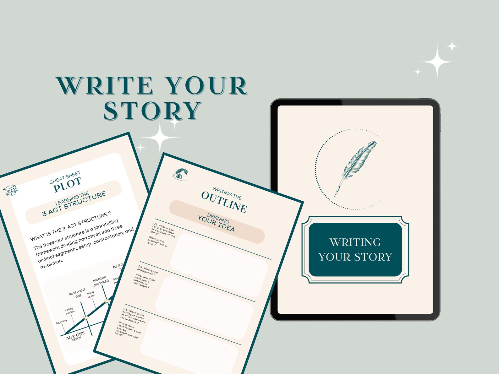 THE WRITER PLANNER | Writing Workbook and Word Count Tracker ...