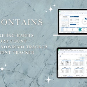 WORD COUNT TRACKER | Spreadsheet for Writers | Novel Word Count ...