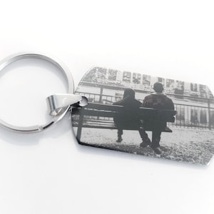 Engraved Photo Keyring - Stainless Steel, Lasered - Etsy