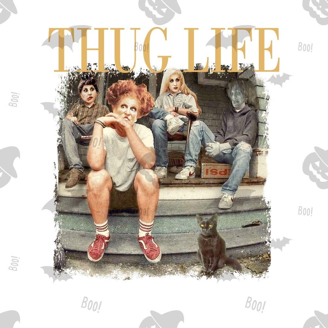 Thug Life Bad Witches Design Png Bundle, Sanderson Sister Png, Hocus ...