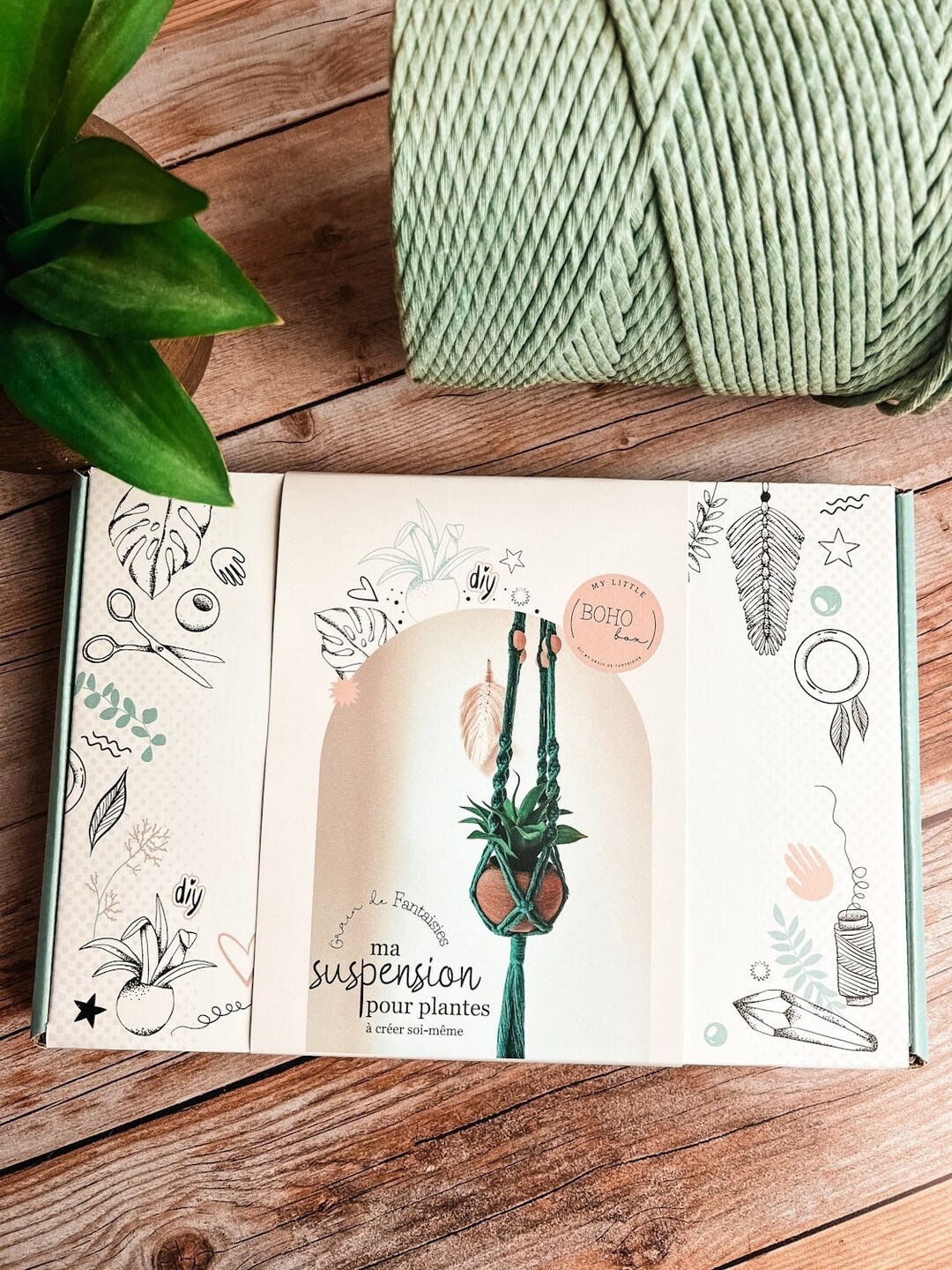 Box DIY Macramé Suspension - Etsy