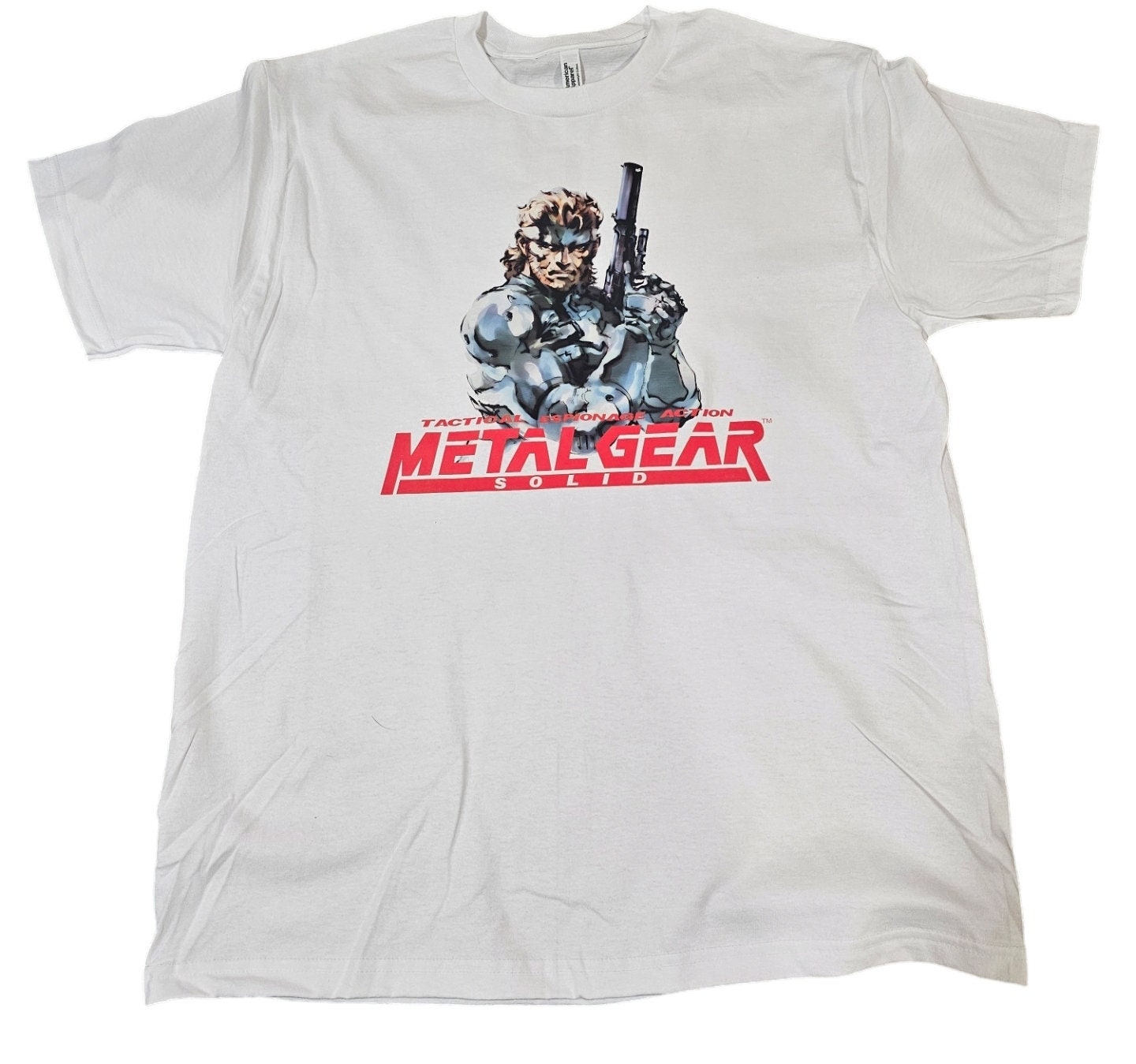 Iconic Metal Gear Solid Design on White Tee - Etsy