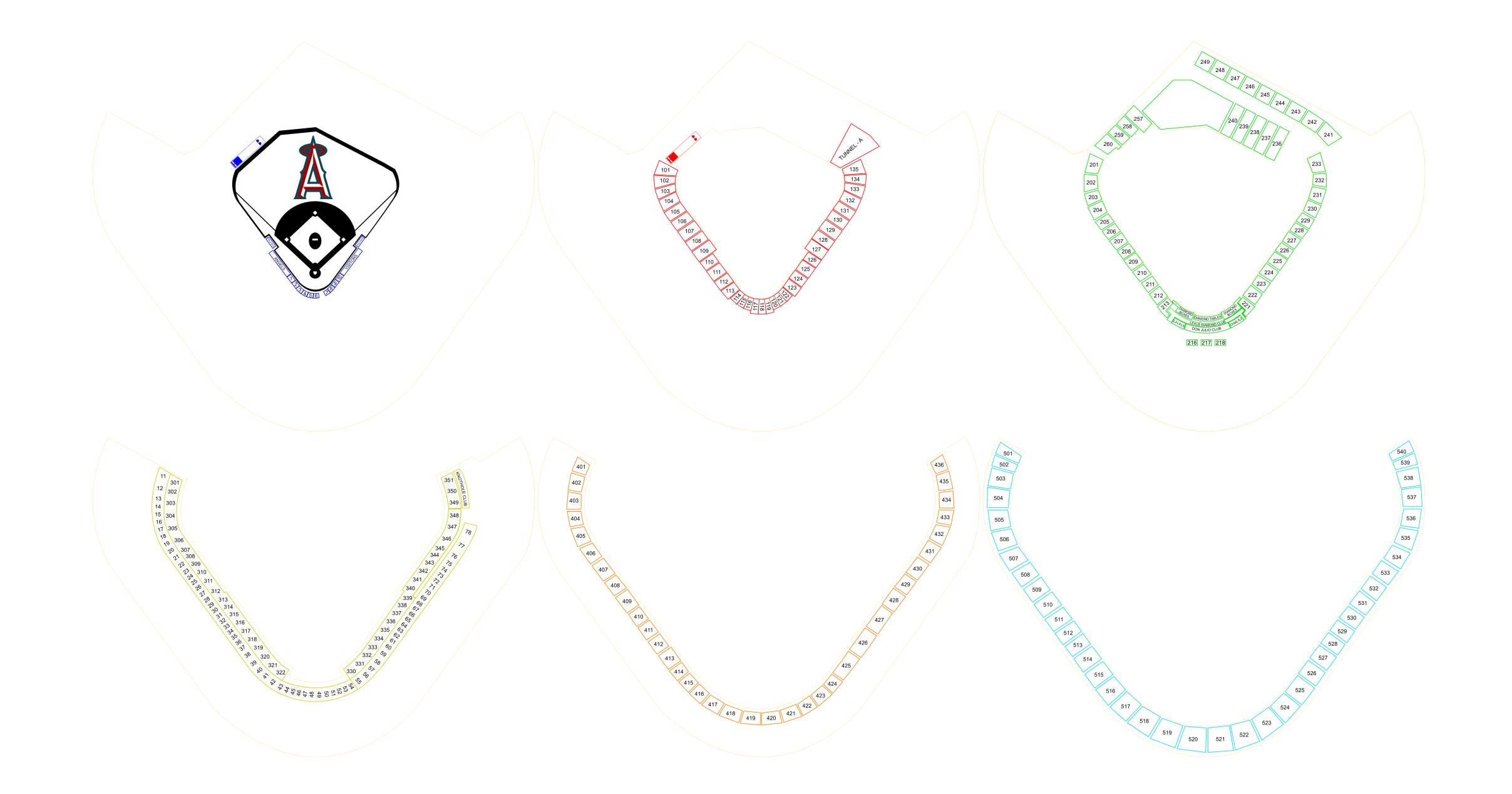 LAA Stadium 3D Layered Laser Cut File 6-layer Baseball Sign Svg, Dxf ...