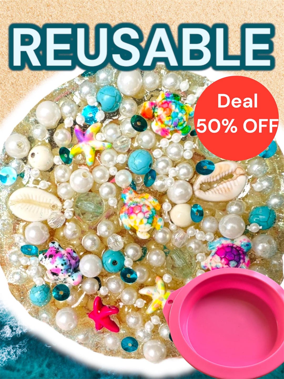 Reusable Picky Pad: Sea Turtle Shells Fidget - Stress Relief Toy - Etsy