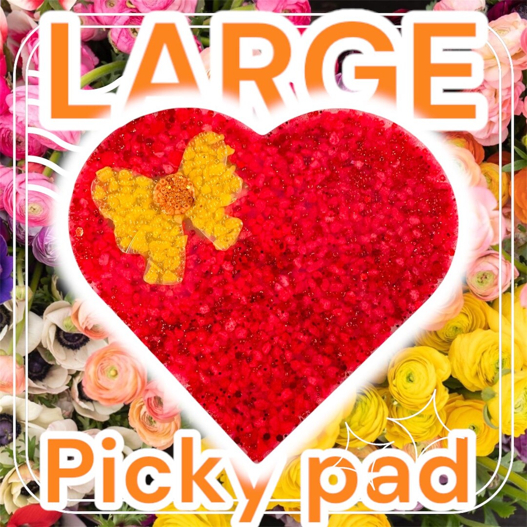 Large HEART Picky Pad, Skin Picking, Alternative, Dermatillomania, Thin ...