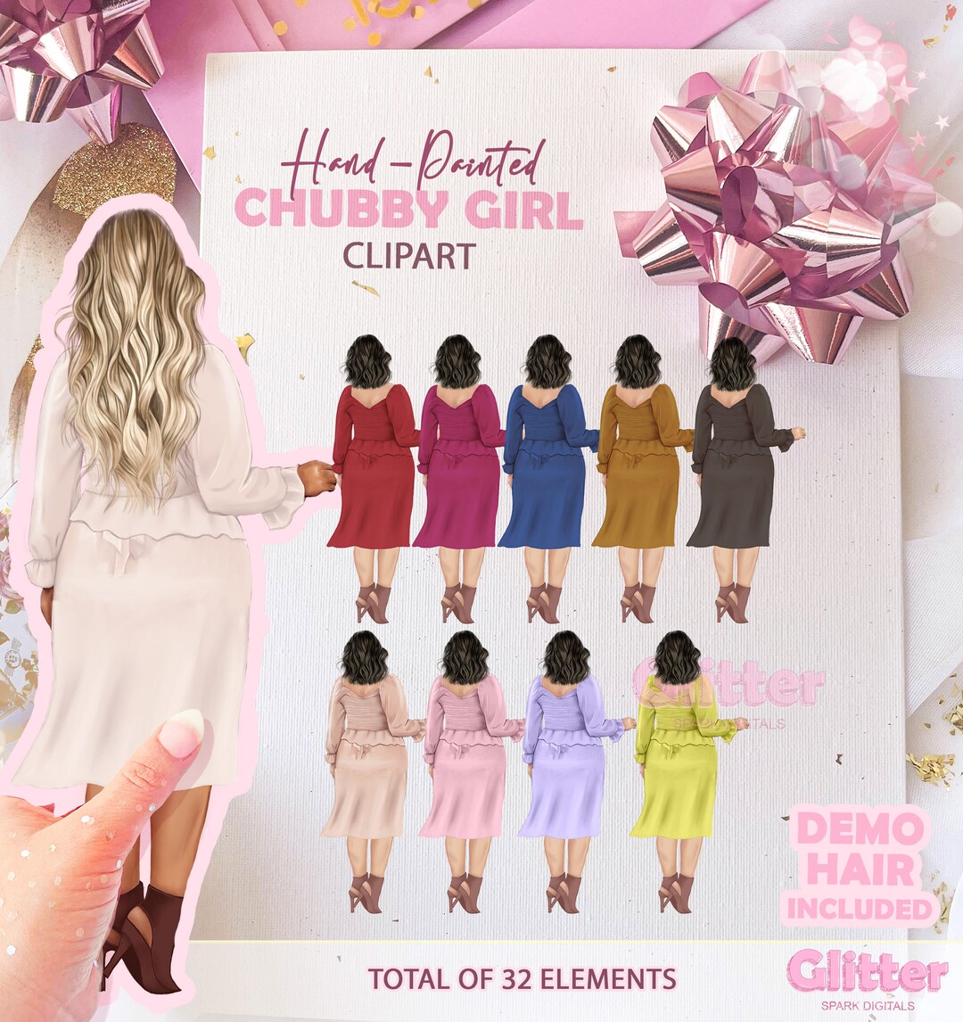 Plus Size Woman Clipart Elegant Woman Clipar Best Friends Clipart Back ...