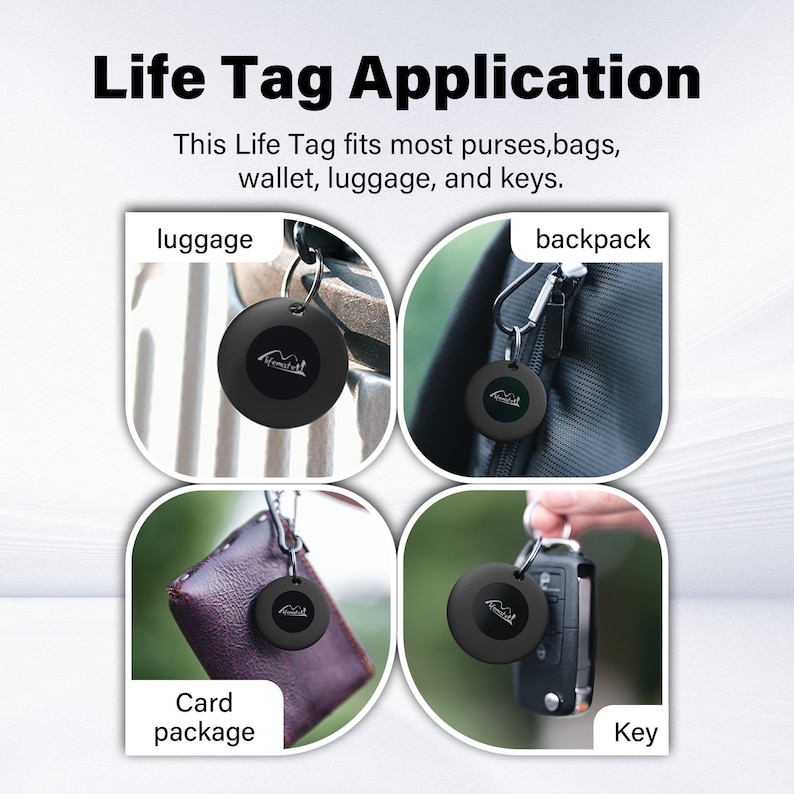 Lifemate, Air Tag GPS Smart Tracker Bike Car Luggage Pet Key Apple Find ...