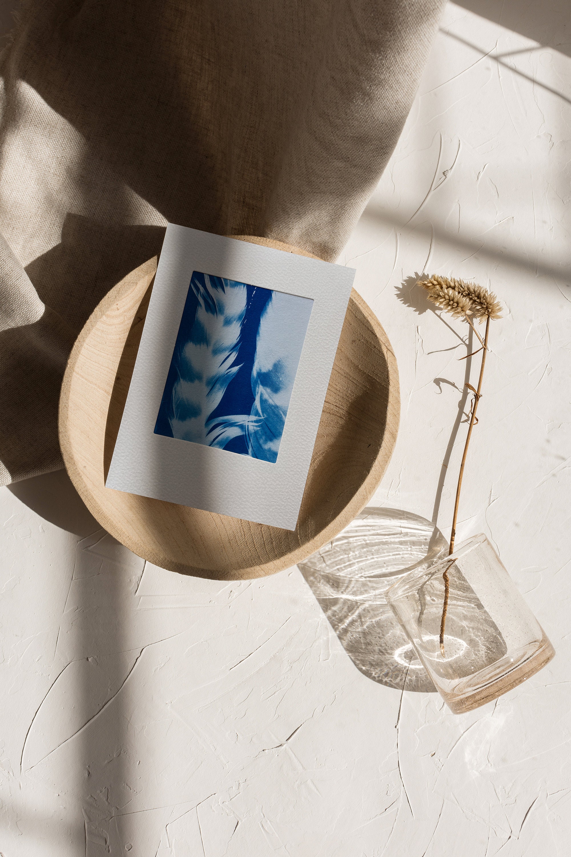 Postcards Set of 3 With Original Cyanotype Art - Etsy