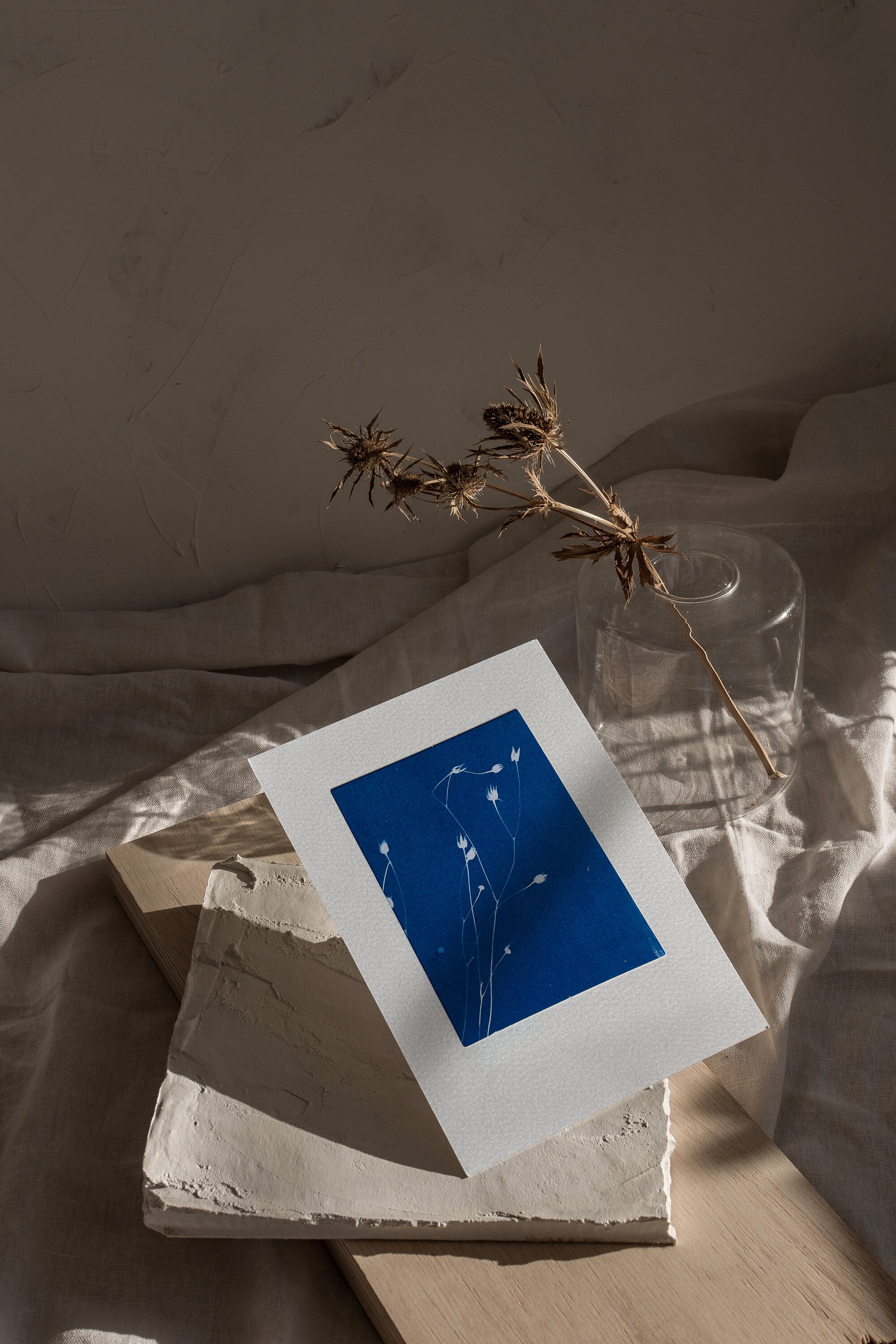 Postcards Set of 3 With Original Cyanotype Art - Etsy