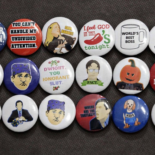 The Office Pam Beesly Dundee Award Pinback Button or Magnet | Etsy