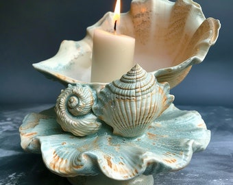 Handmade Shell Candle Holders - Etsy