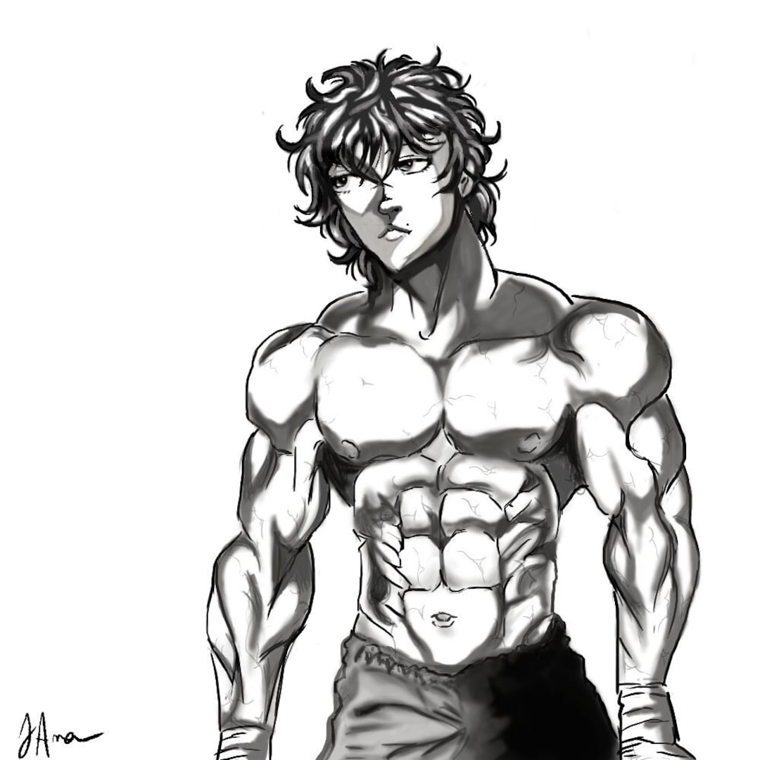 Line Art Baki - Etsy