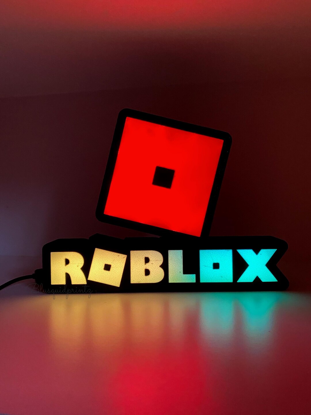 Blocky Game World Lamp | Creative Builder Room Light - Etsy