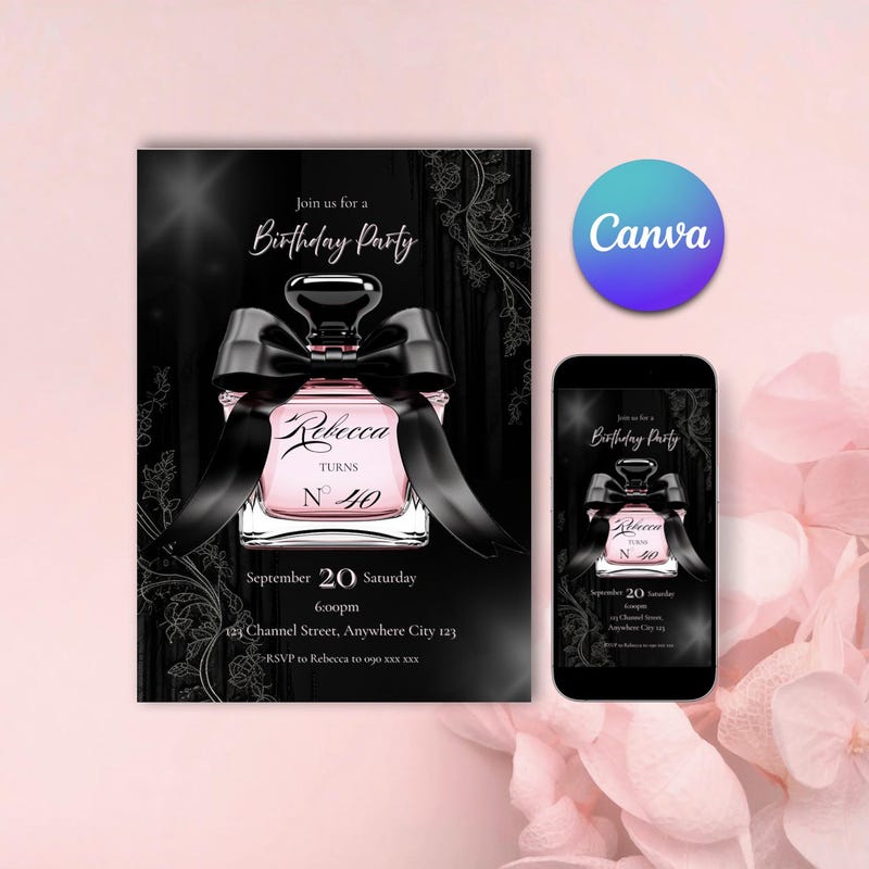 Chanel Invitations - Etsy
