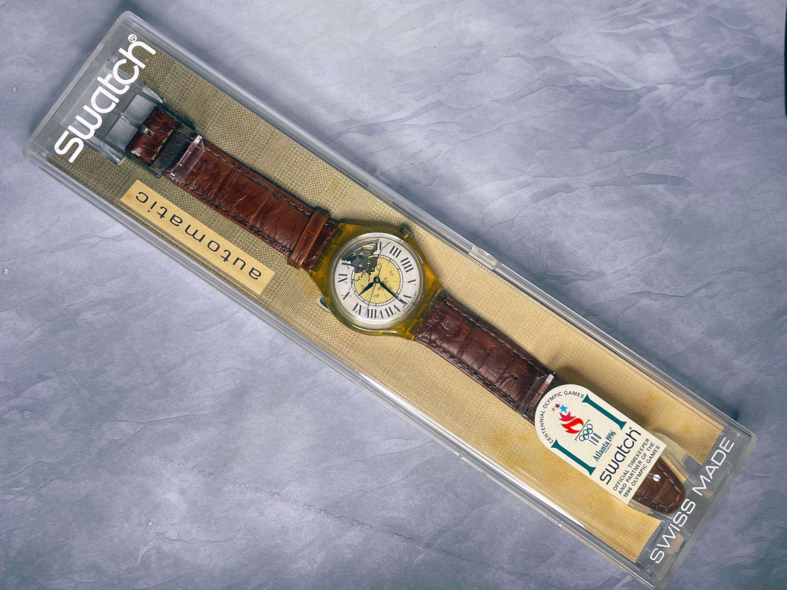 Swatch Automatic SAJ 100, Automatic Wristwatch, Year 1995, Complete ...