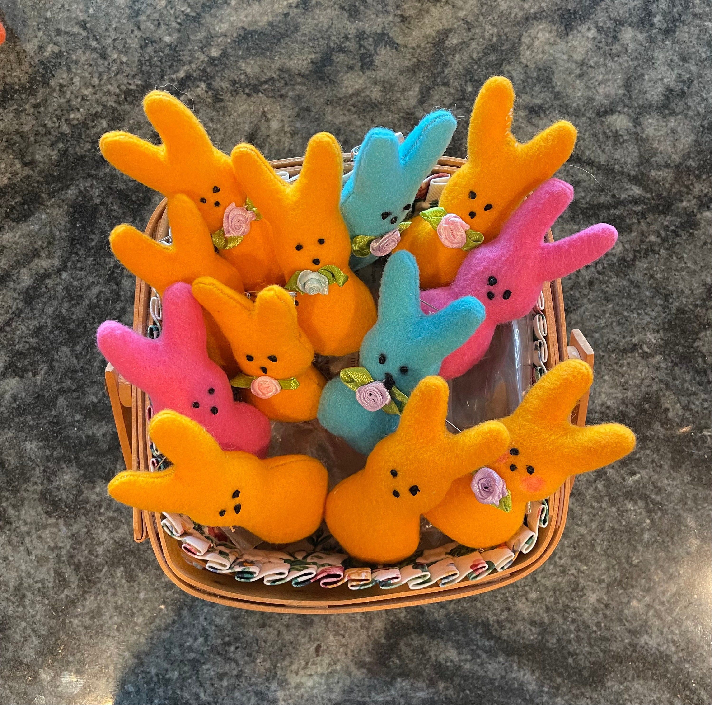 Easter Peeps Stuffed Fabric Bunny Pins - Etsy