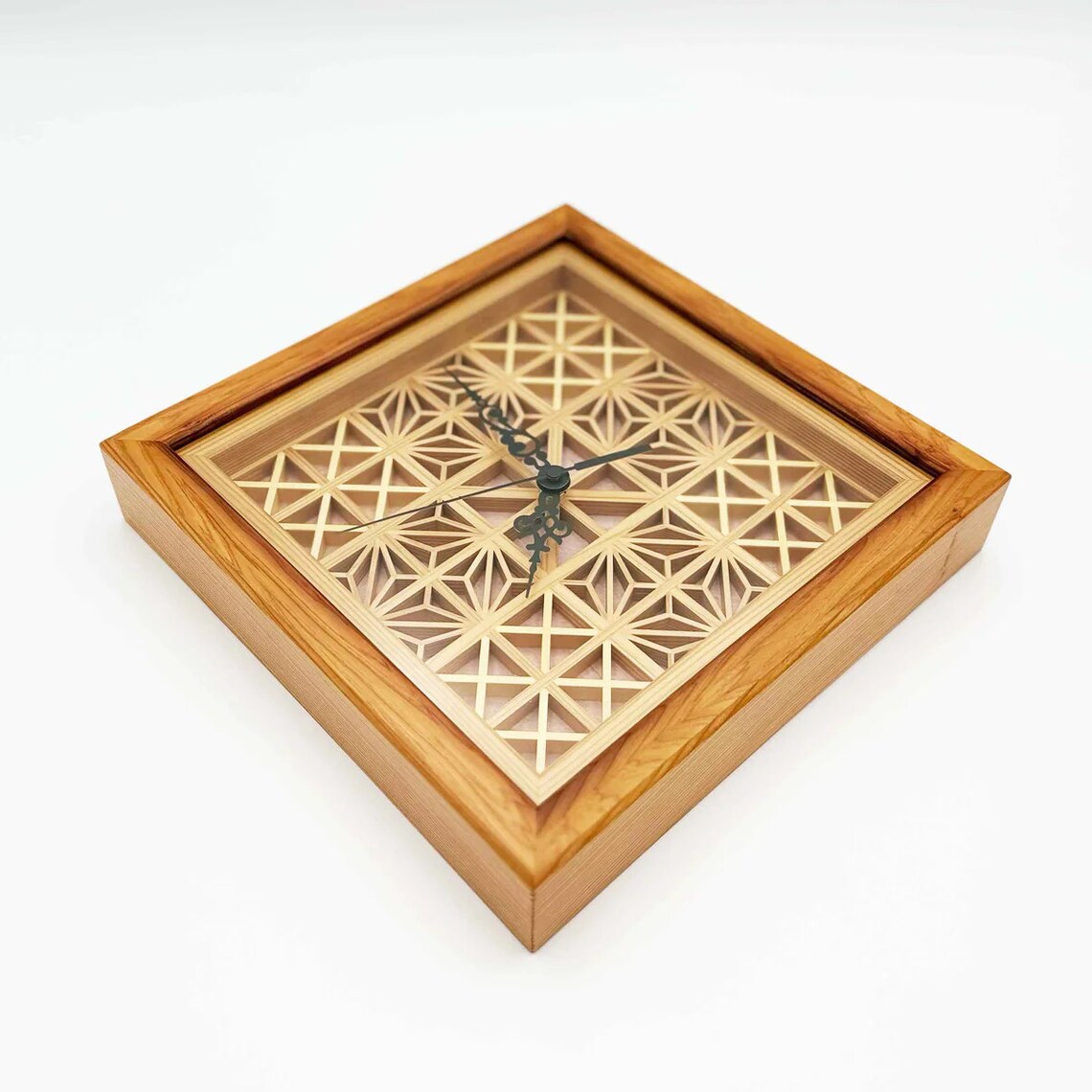 Okawa Kumiko Wall Clock, Proudly Handcrafted by Our Craftsman in Okawa ...
