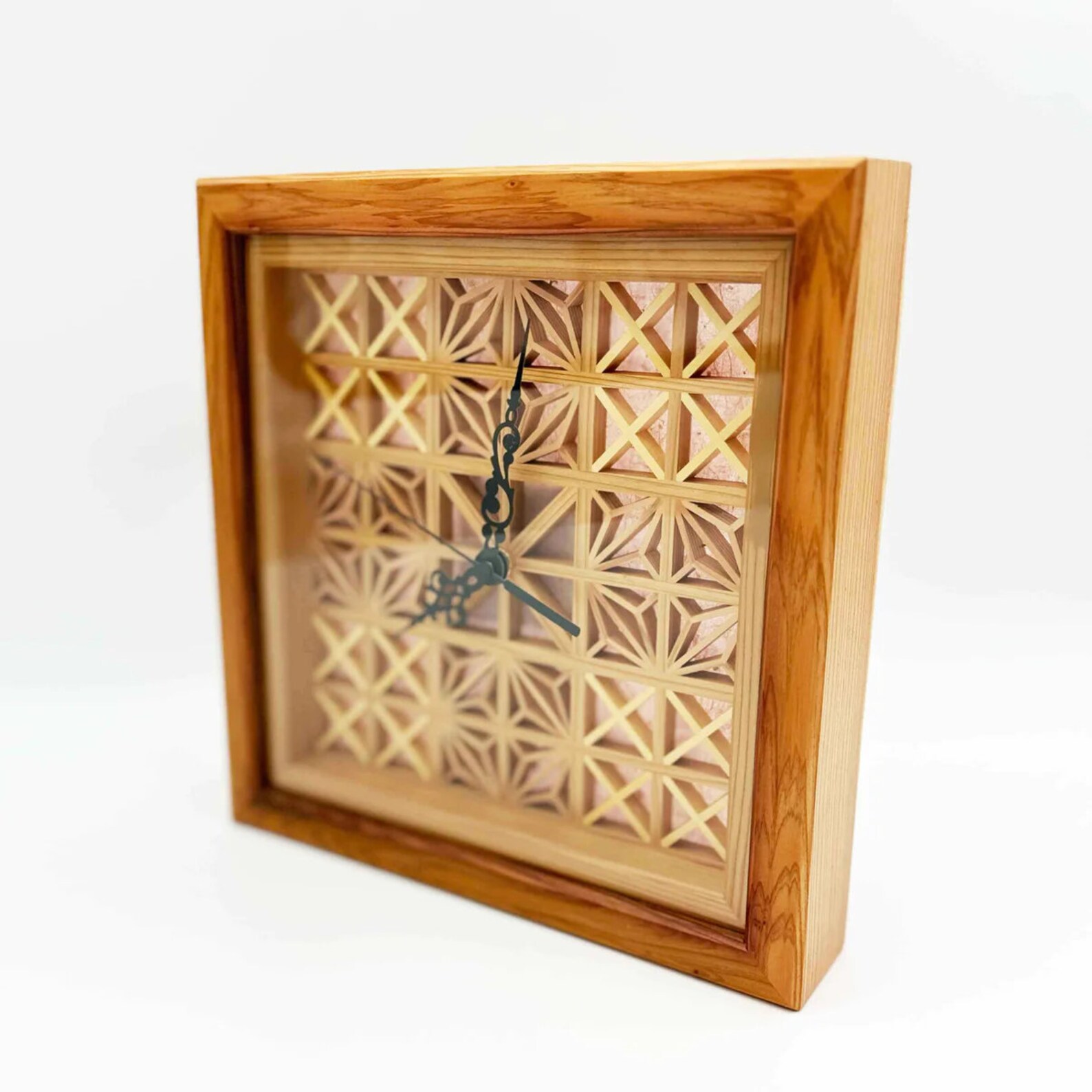 Okawa Kumiko Wall Clock, Proudly Handcrafted by Our Craftsman in Okawa ...