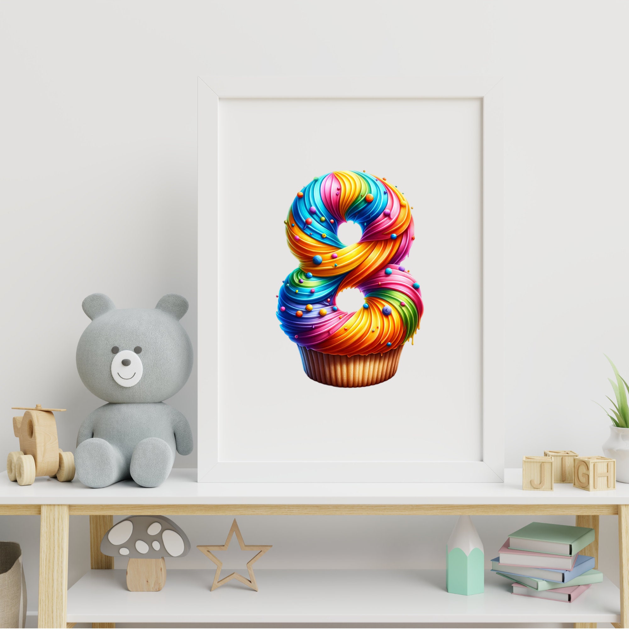 Cupcake Numbers Clipart 10 PNG Happy Birthday Cupcake PNG Birthday ...