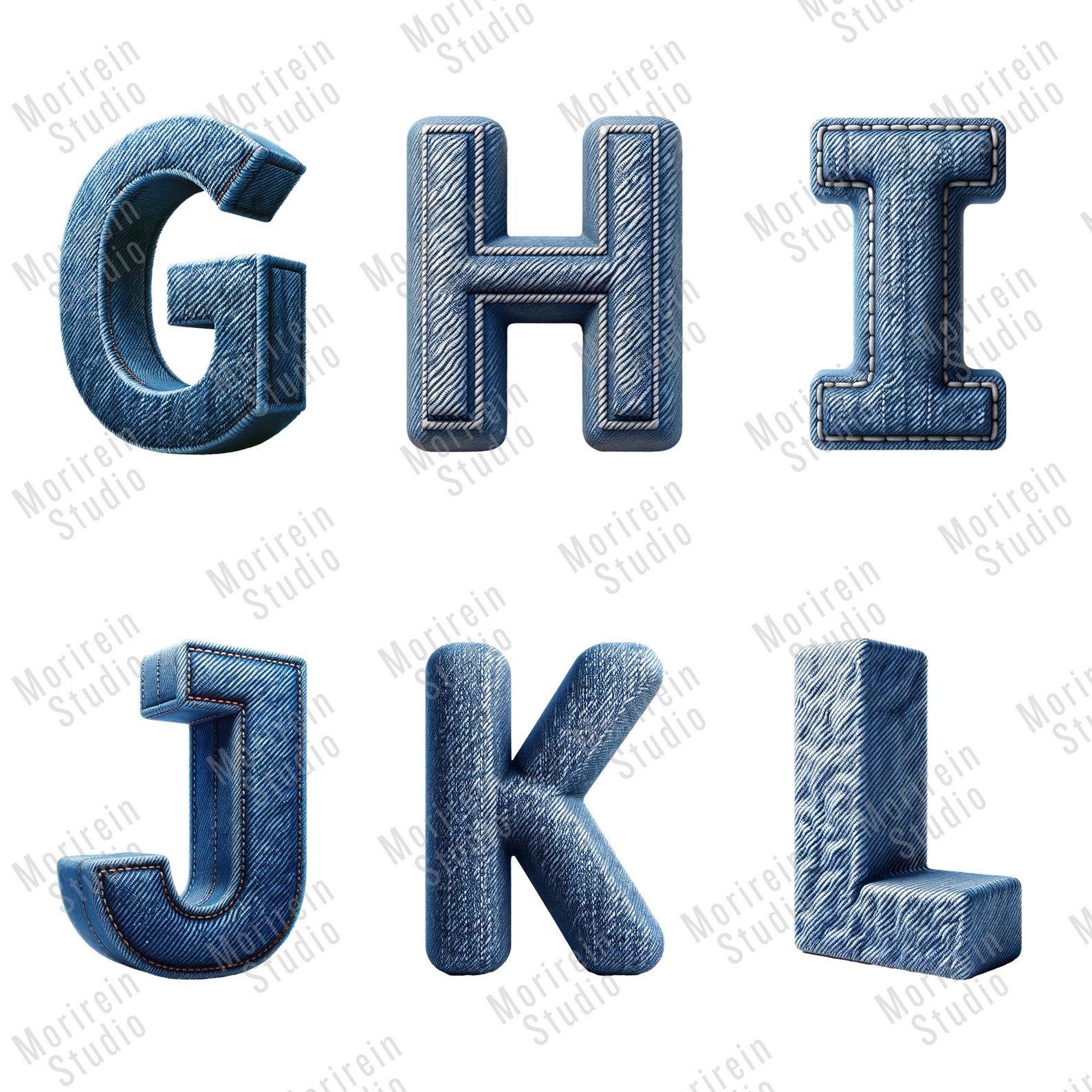 Denim Alphabets and Numbers Clipart 36 PNG Denim Alpha Clipart ...