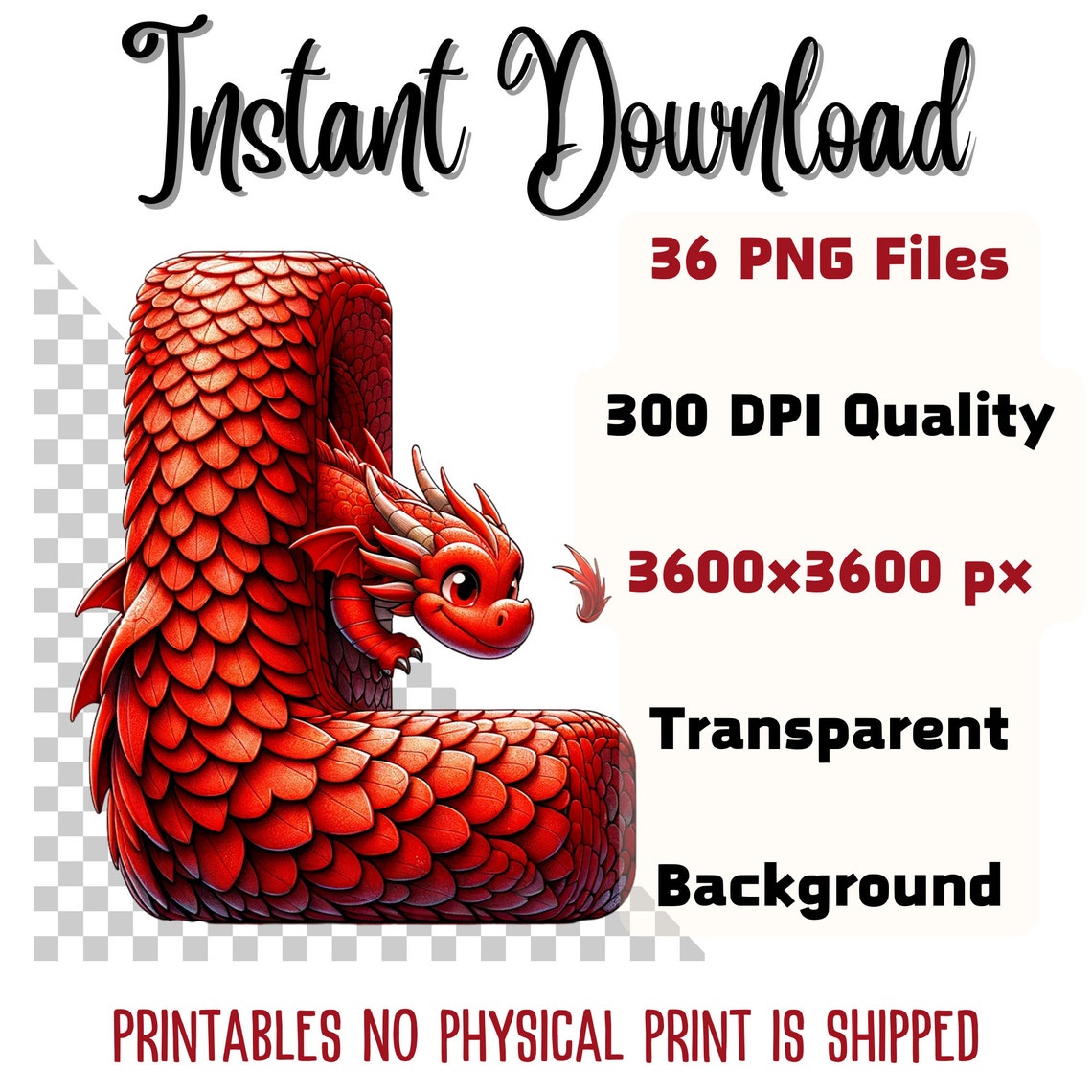Dragon Alphabets and Numbers Clipart 36 PNG Dragon Alpha Clipart ...