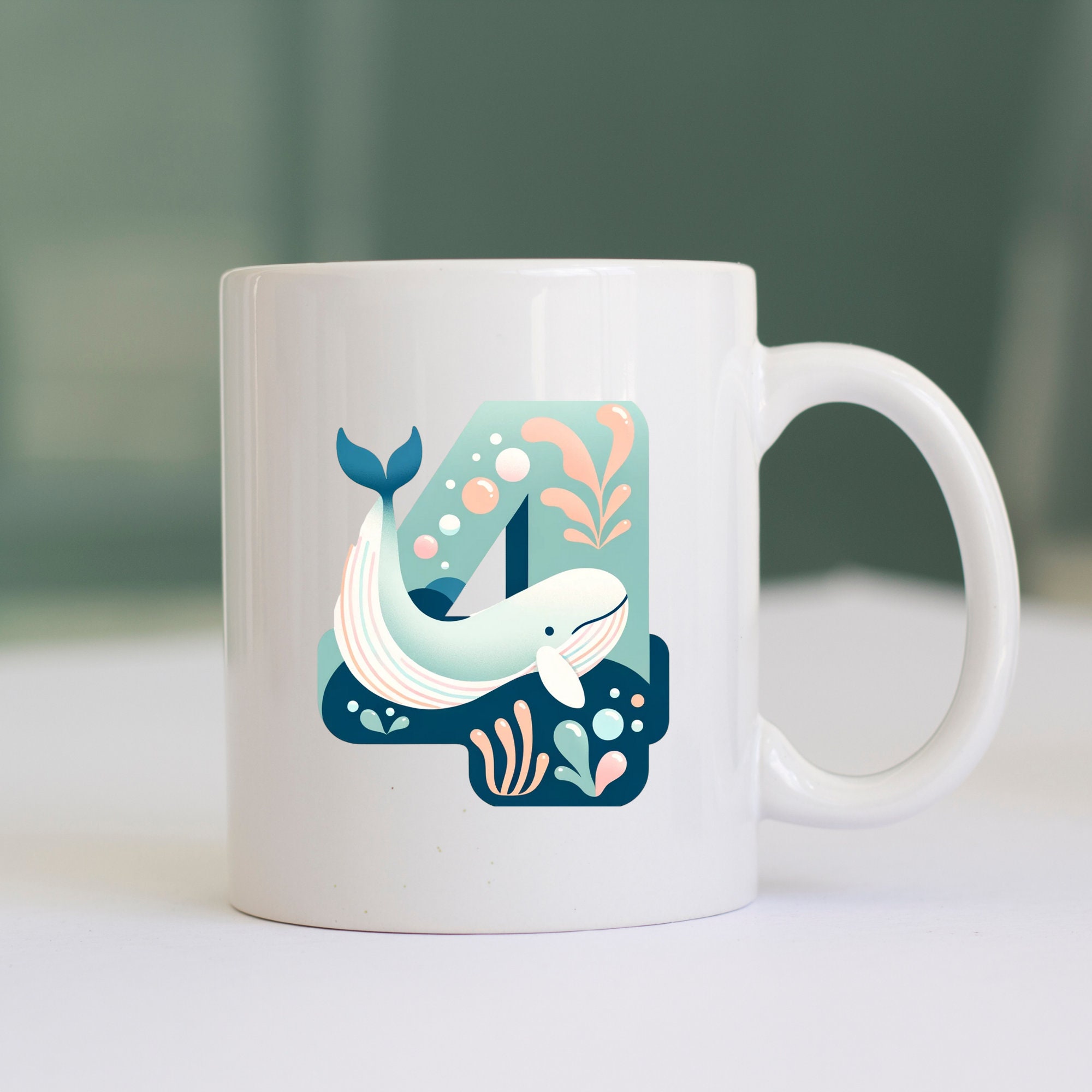 Whale Numbers Clipart 10 PNG Whale Numbers Birthday PNG Under the Sea ...