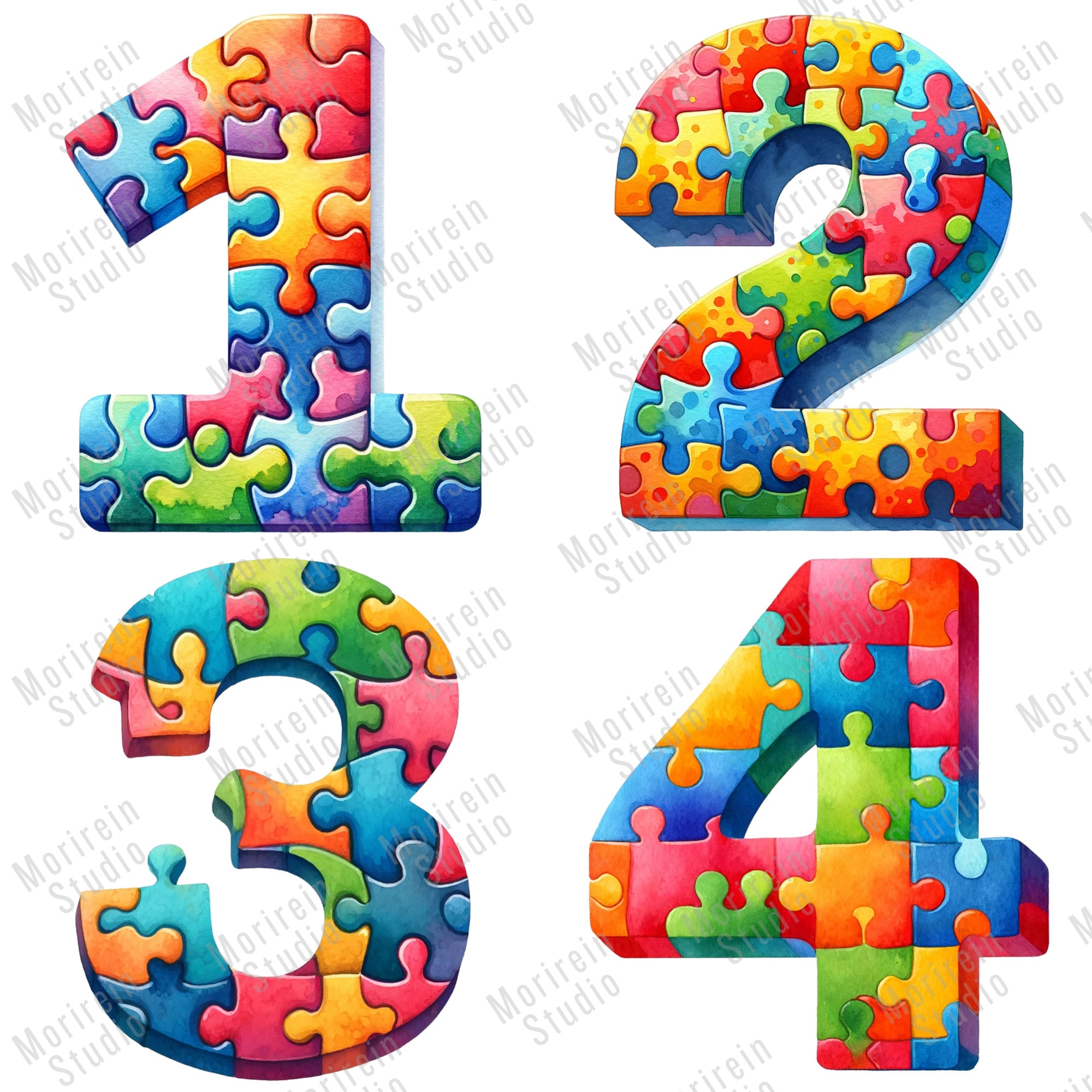 Jigsaw Numbers Clipart 10 PNG Happy Birthday Jigsaw PNG Birthday Jigsaw ...