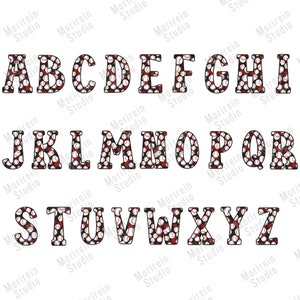 Baseball Alphabet Letters PNG Bundle 67 PNG Baseball Doodle Alphabets ...