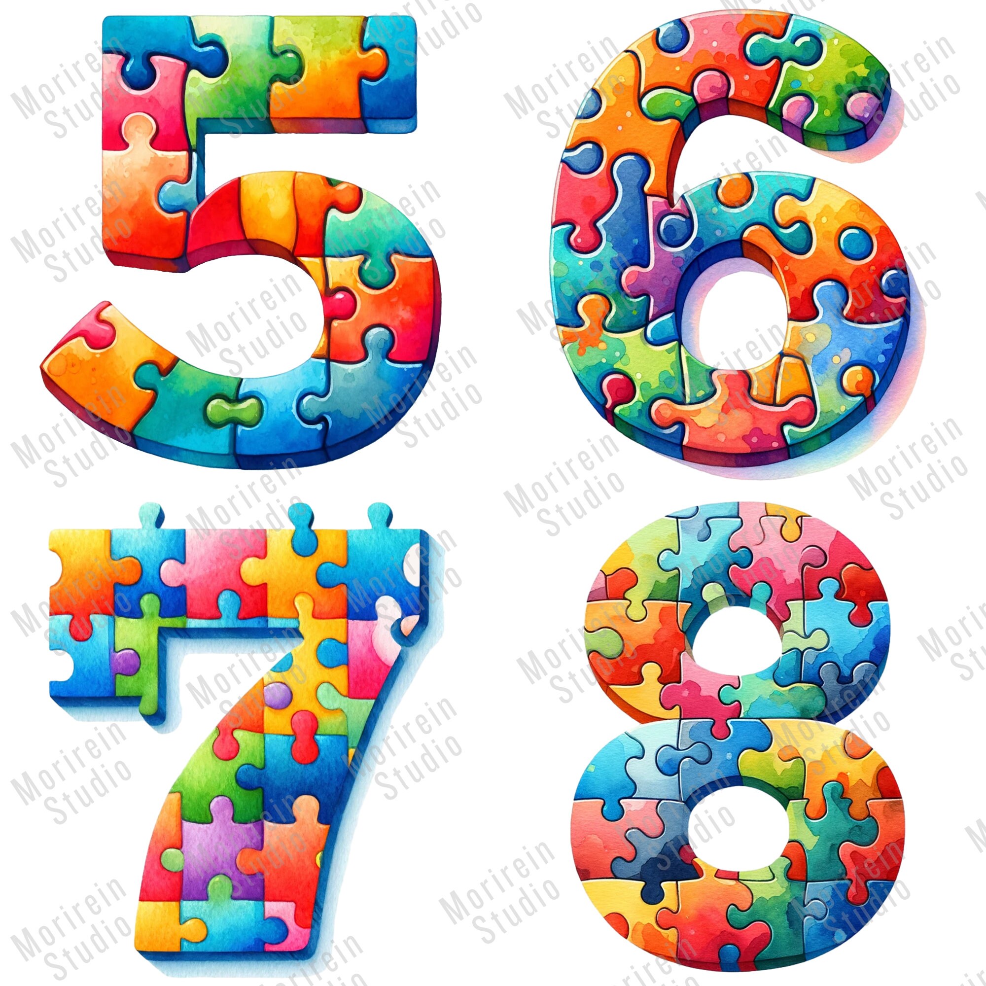 Jigsaw Numbers Clipart 10 PNG Happy Birthday Jigsaw PNG Birthday Jigsaw ...