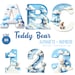 Teddy Bear Alphabets and Numbers Clipart 36 PNG Teddy Bear Alpha ...
