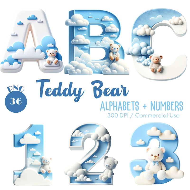 Bear Alphabet - Etsy