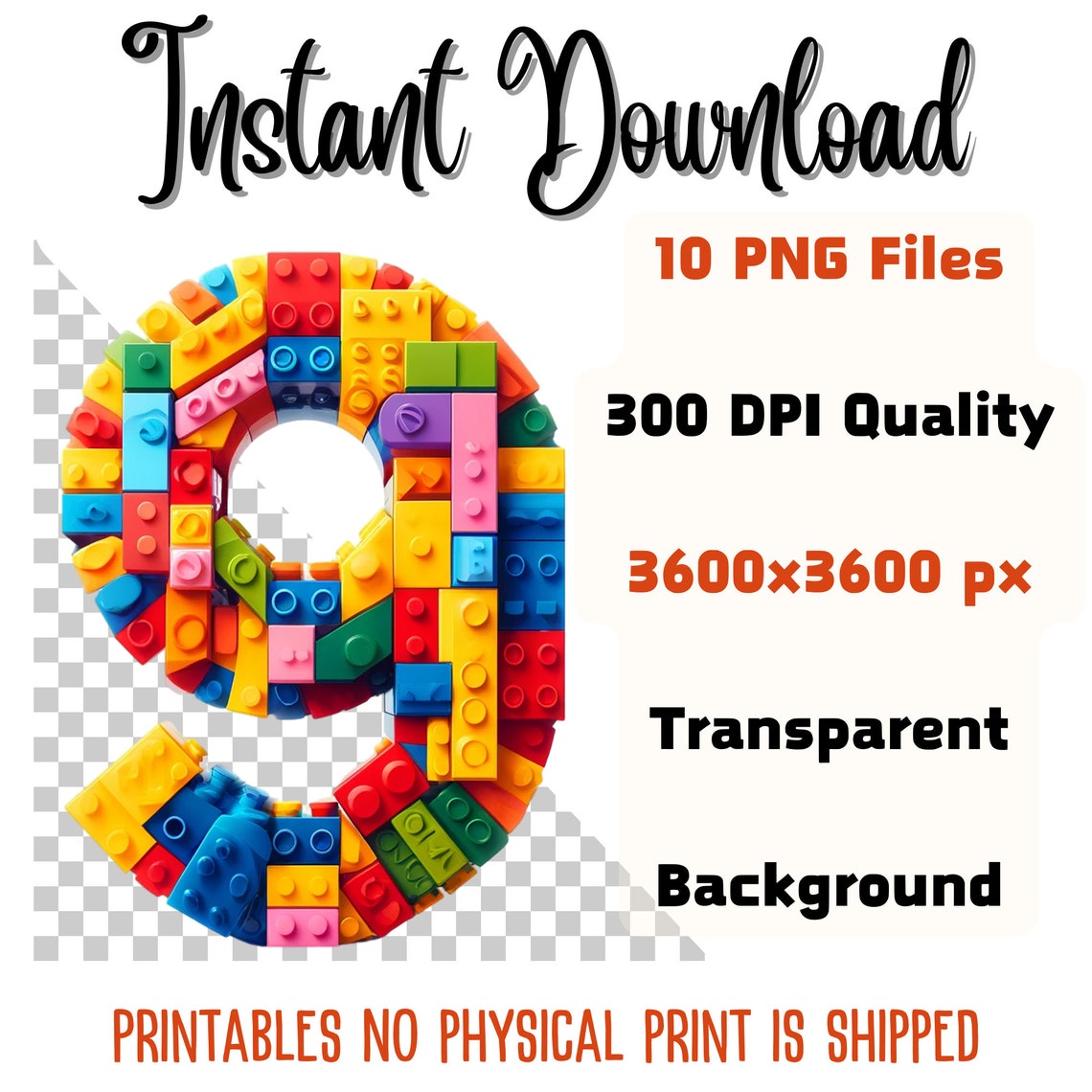 Building Block Numbers Clipart 10 PNG Happy Birthday Blocks PNG ...