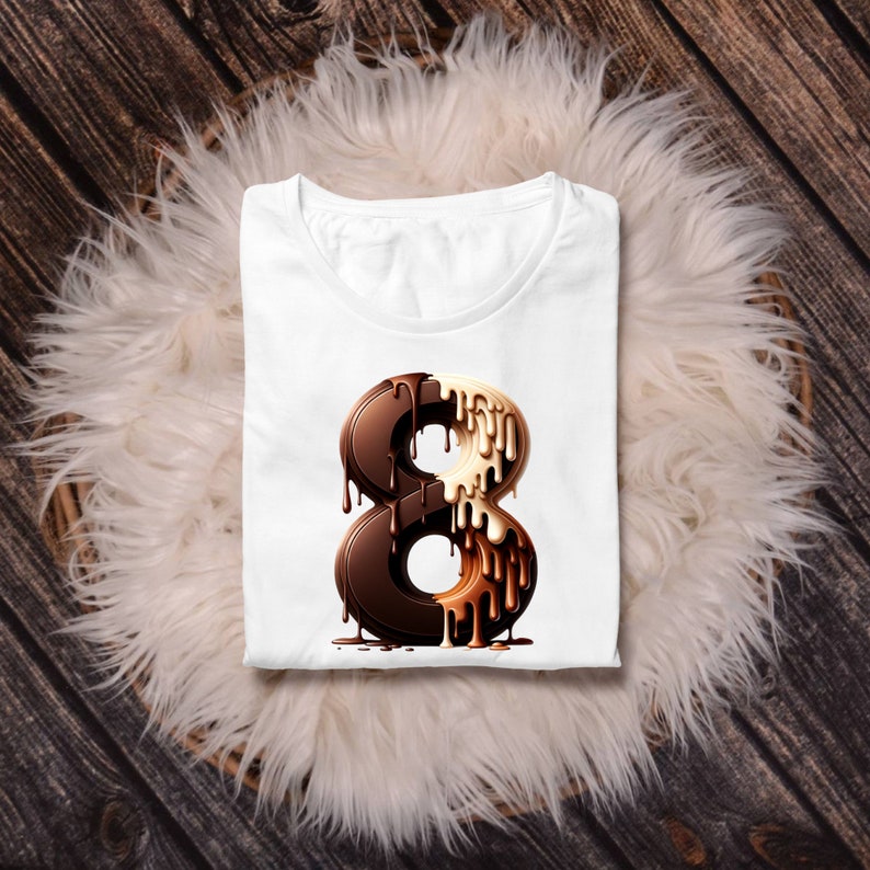 Chocolate Numbers Clipart, Birthday Party PNG (digital Download) - Etsy