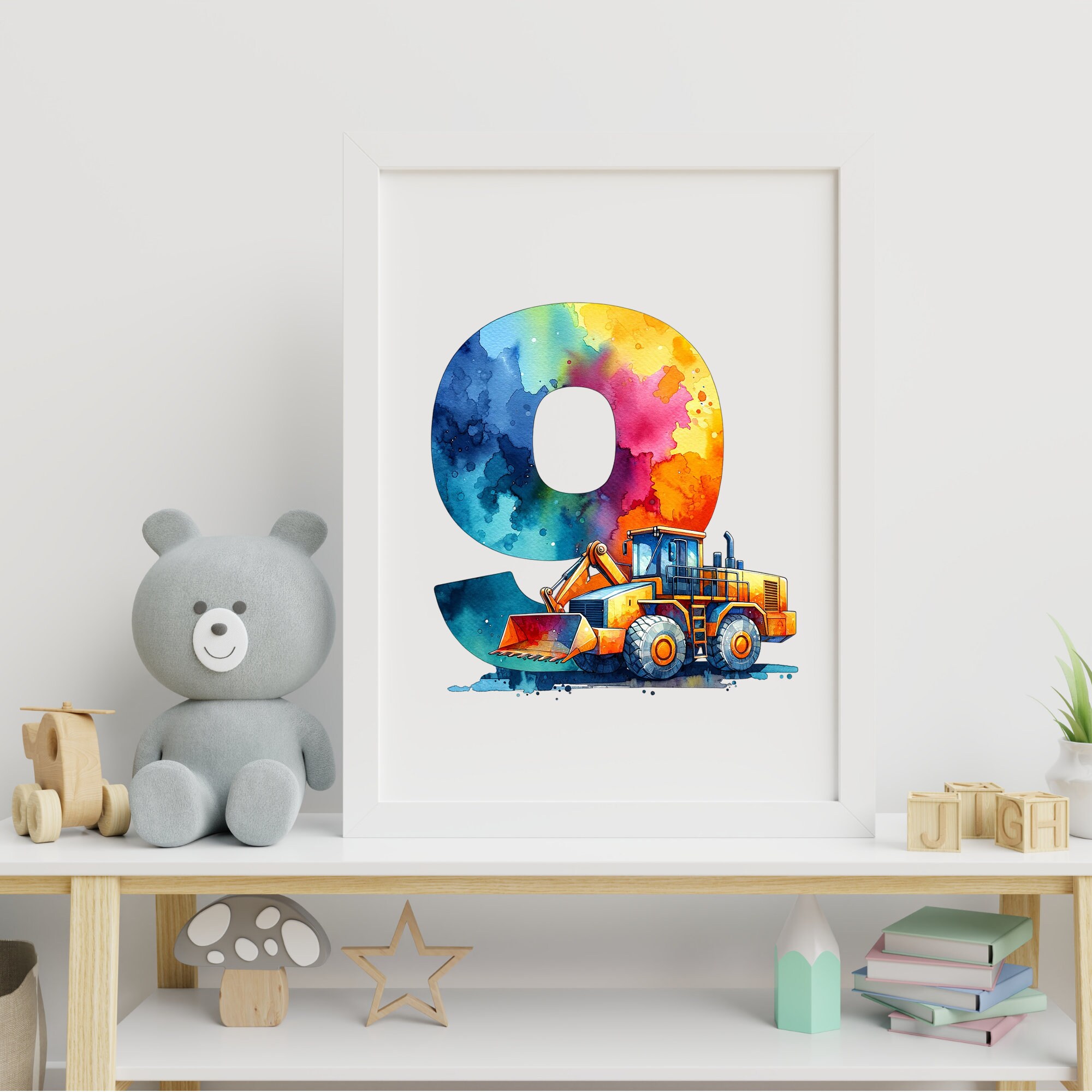 Construction Vehicles Numbers Clipart 10 PNG Construction Vehicles PNG ...