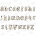 Soft Leopard Alpha Doodle Bundle 67 PNG Soft Leopard Doodle Alphabets ...