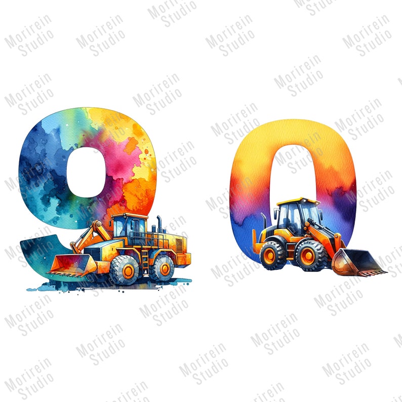 Construction Vehicles Numbers Clipart 10 PNG Construction Vehicles PNG ...