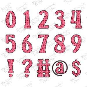 Pink Heart Alpha Doodle Bundle 67 PNG Valentine Doodle Alphabets and ...