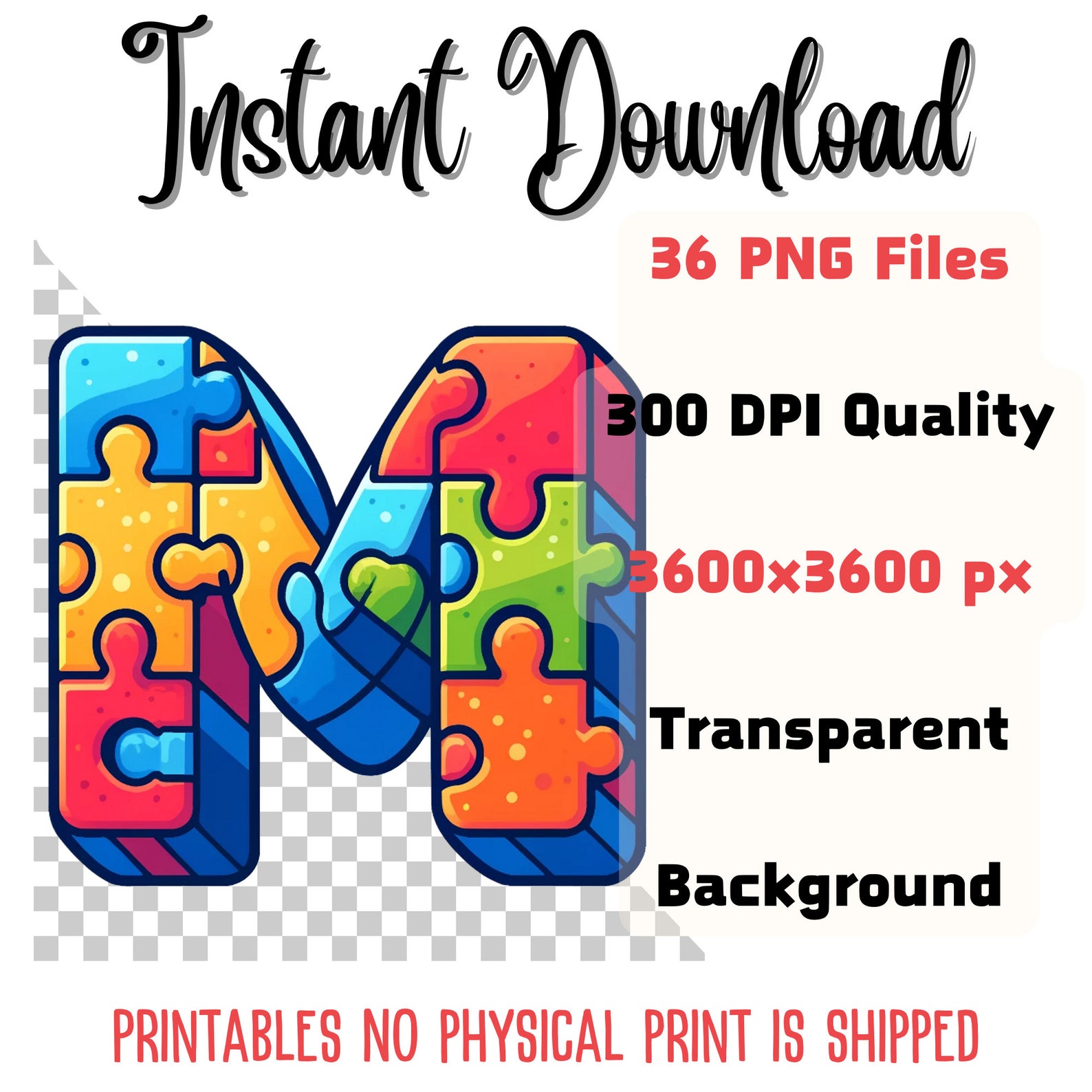 Jigsaw Alphabets and Numbers Clipart 36 PNG Jigsaw Alpha Clipart ...