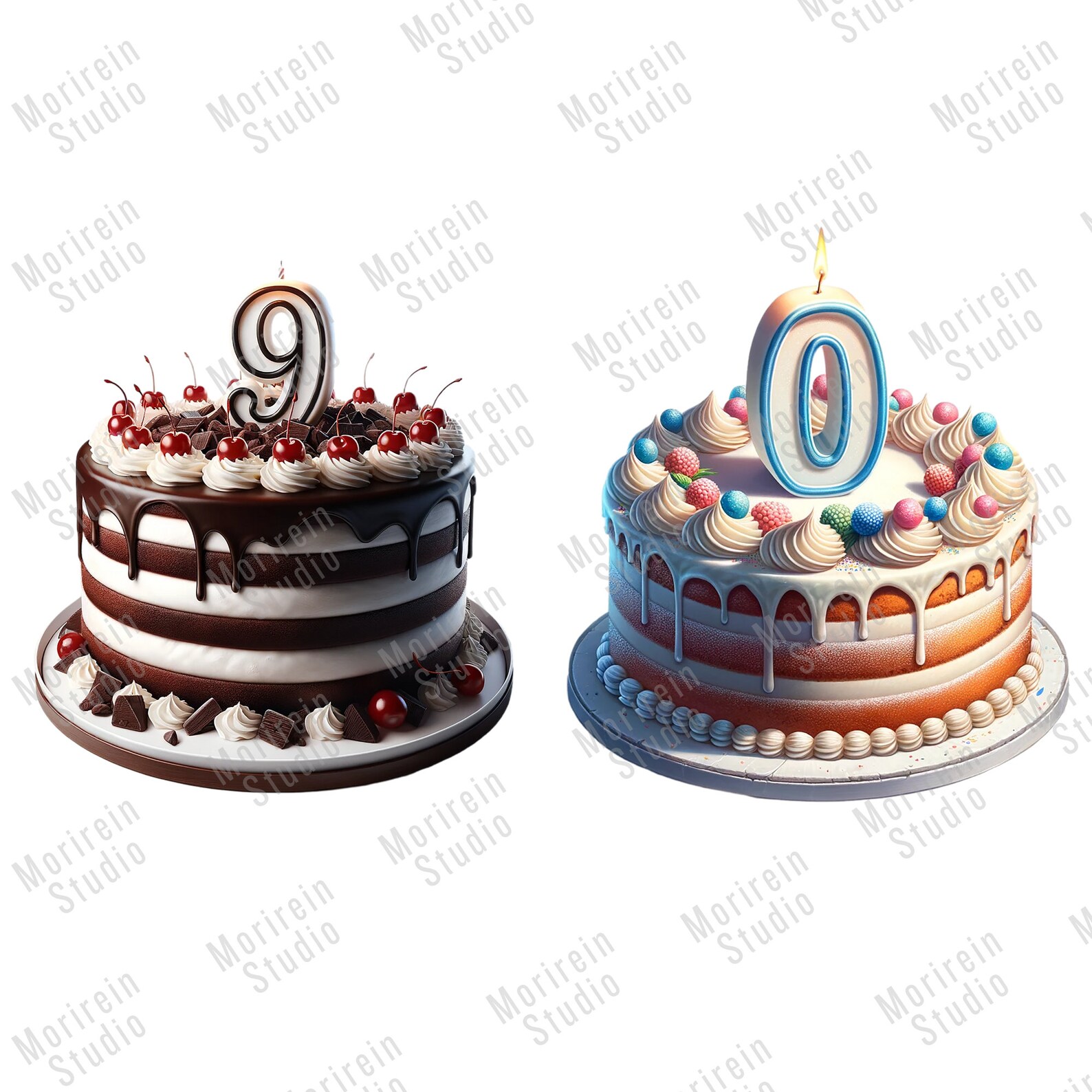 Birthday Cake Numbers Clipart 10 PNG Happy Birthday Cake Number ...