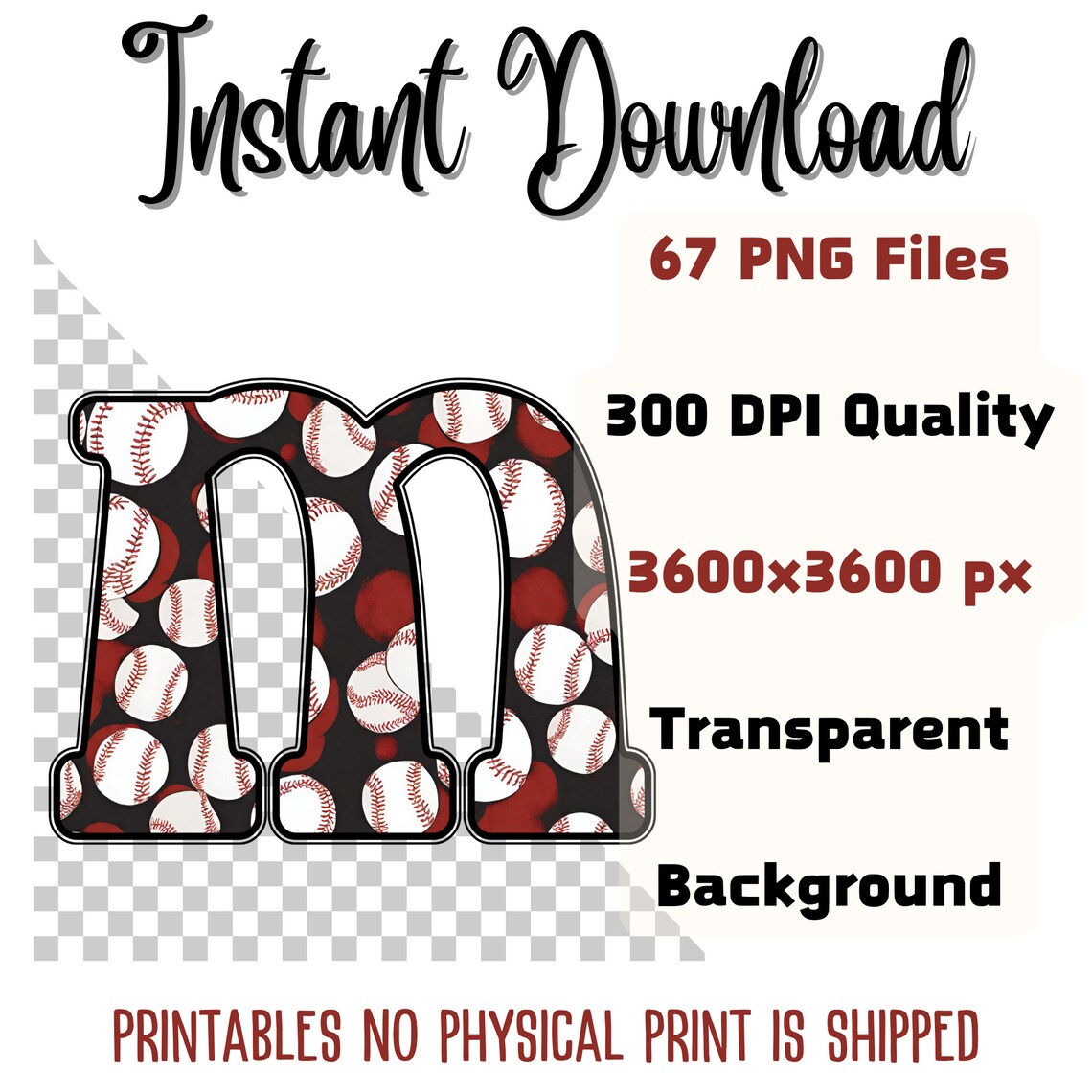 Baseball Alphabet Letters PNG Bundle 67 PNG Baseball Doodle Alphabets ...