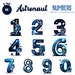 Astronaut Numbers Clipart, Space Birthday (digital Download) - Etsy