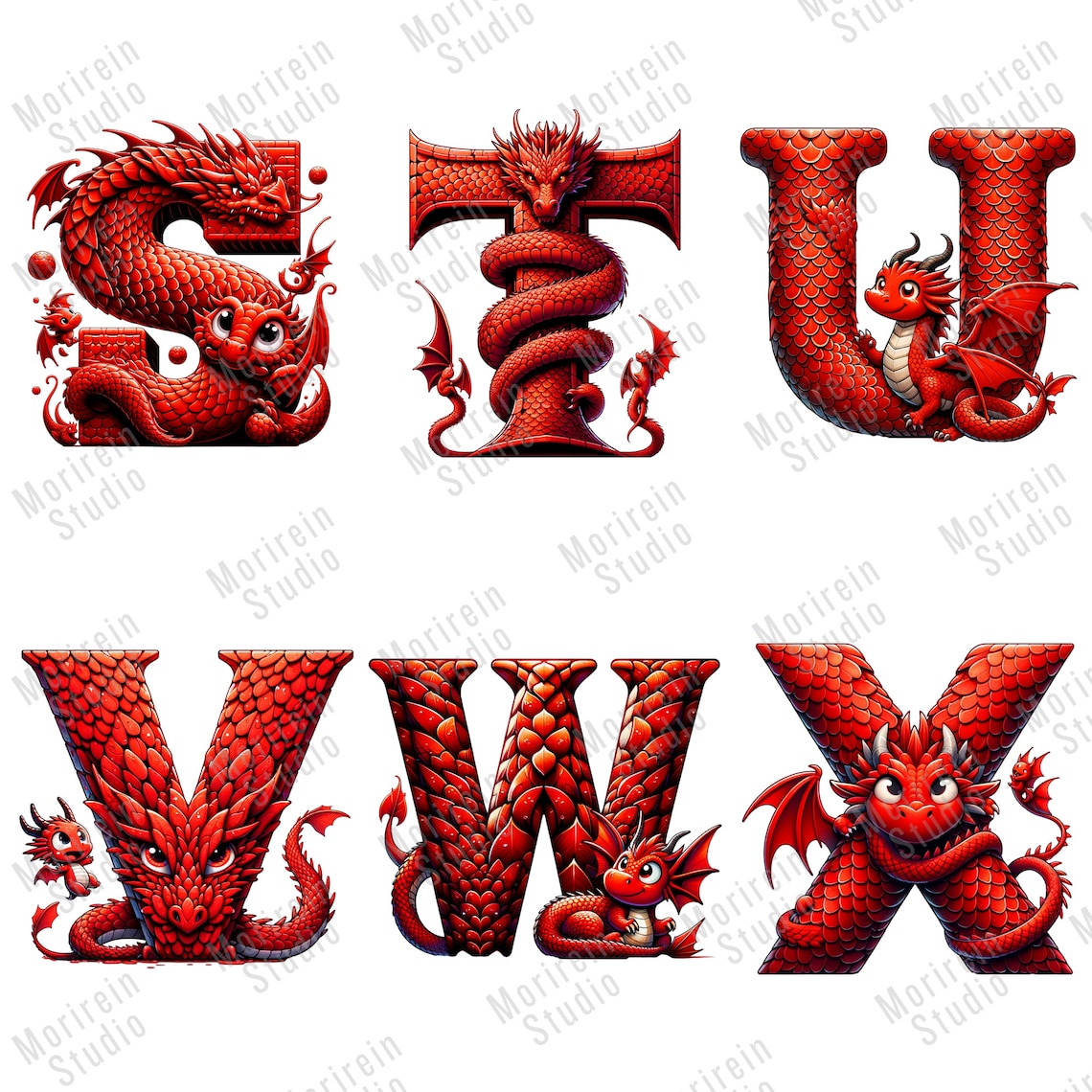 Dragon Alphabets and Numbers Clipart 36 PNG Dragon Alpha Clipart ...