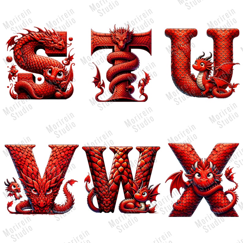 Dragon Alphabets and Numbers Clipart 36 PNG Dragon Alpha Clipart ...