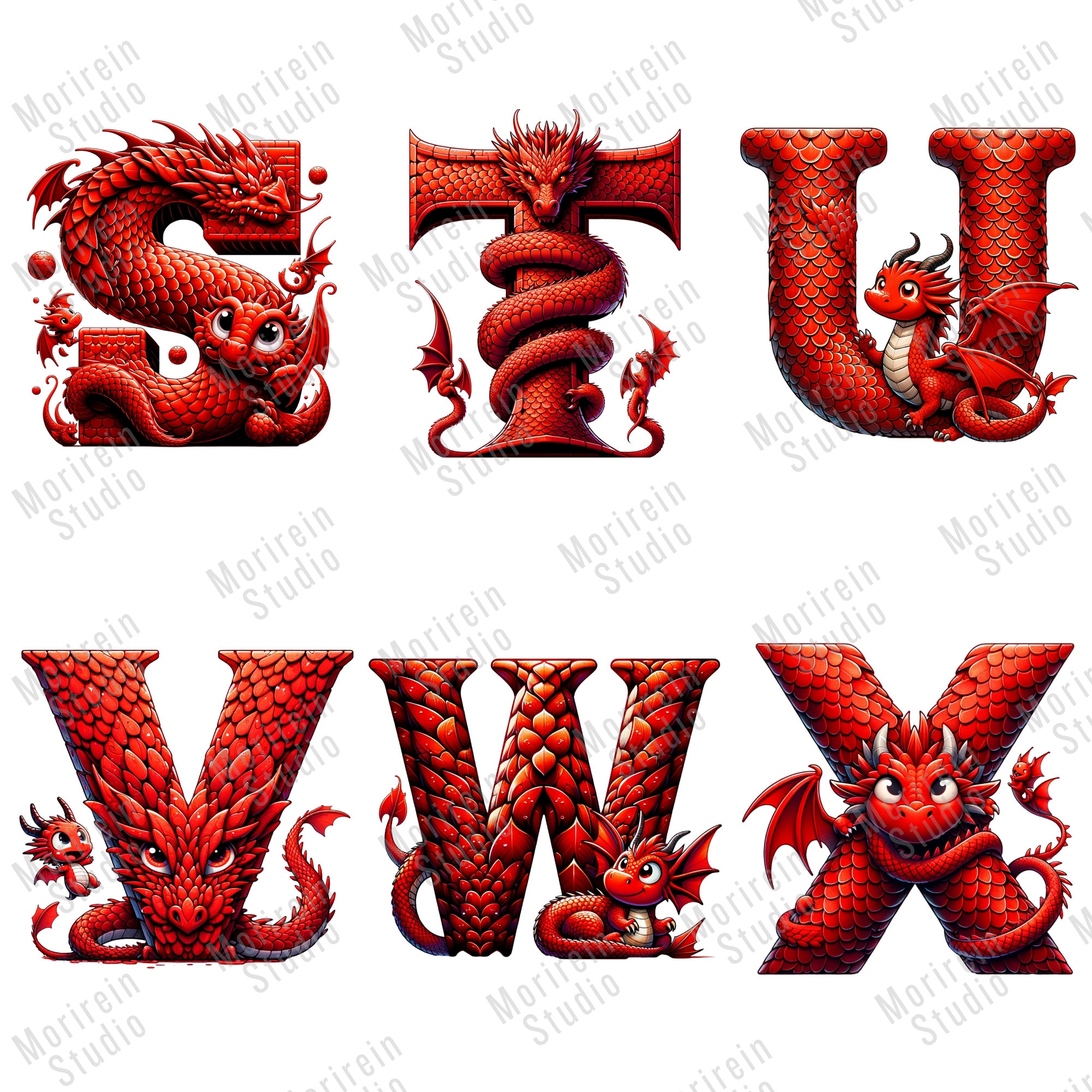 Dragon Alphabets and Numbers Clipart 36 PNG Dragon Alpha Clipart Decorative Letters Alphabet ...