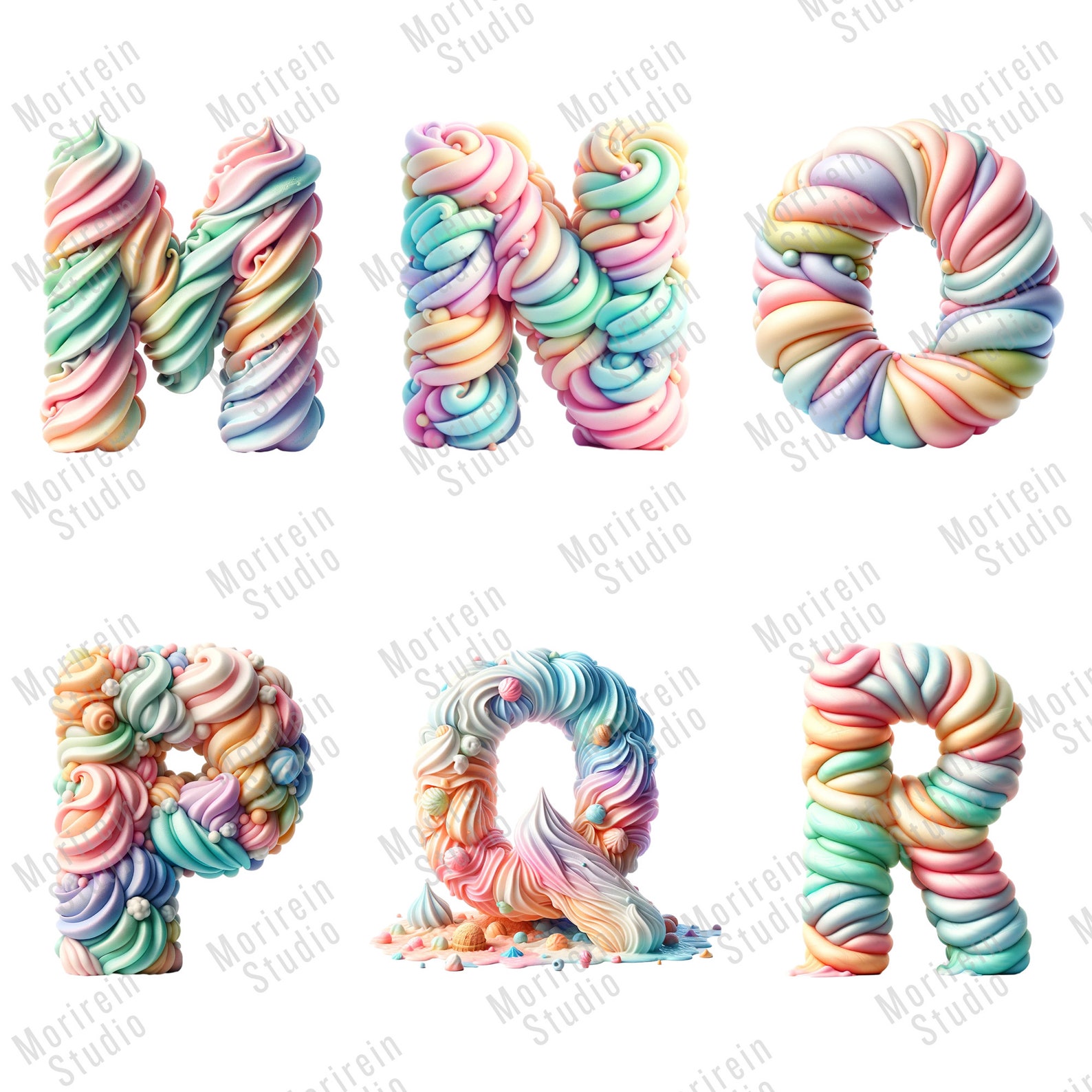 Ice Cream Alphabets and Numbers Clipart 36 PNG Ice Cream Alpha Clipart ...