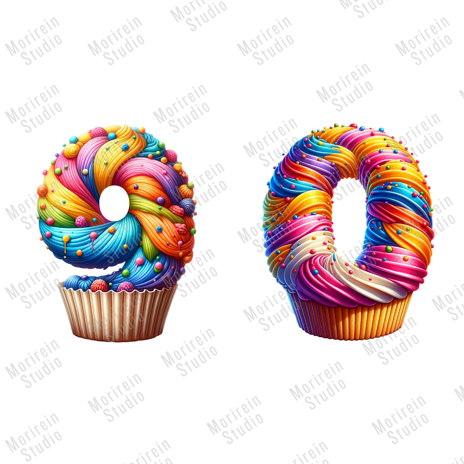 Cupcake Numbers Clipart 10 PNG Happy Birthday Cupcake PNG Birthday ...