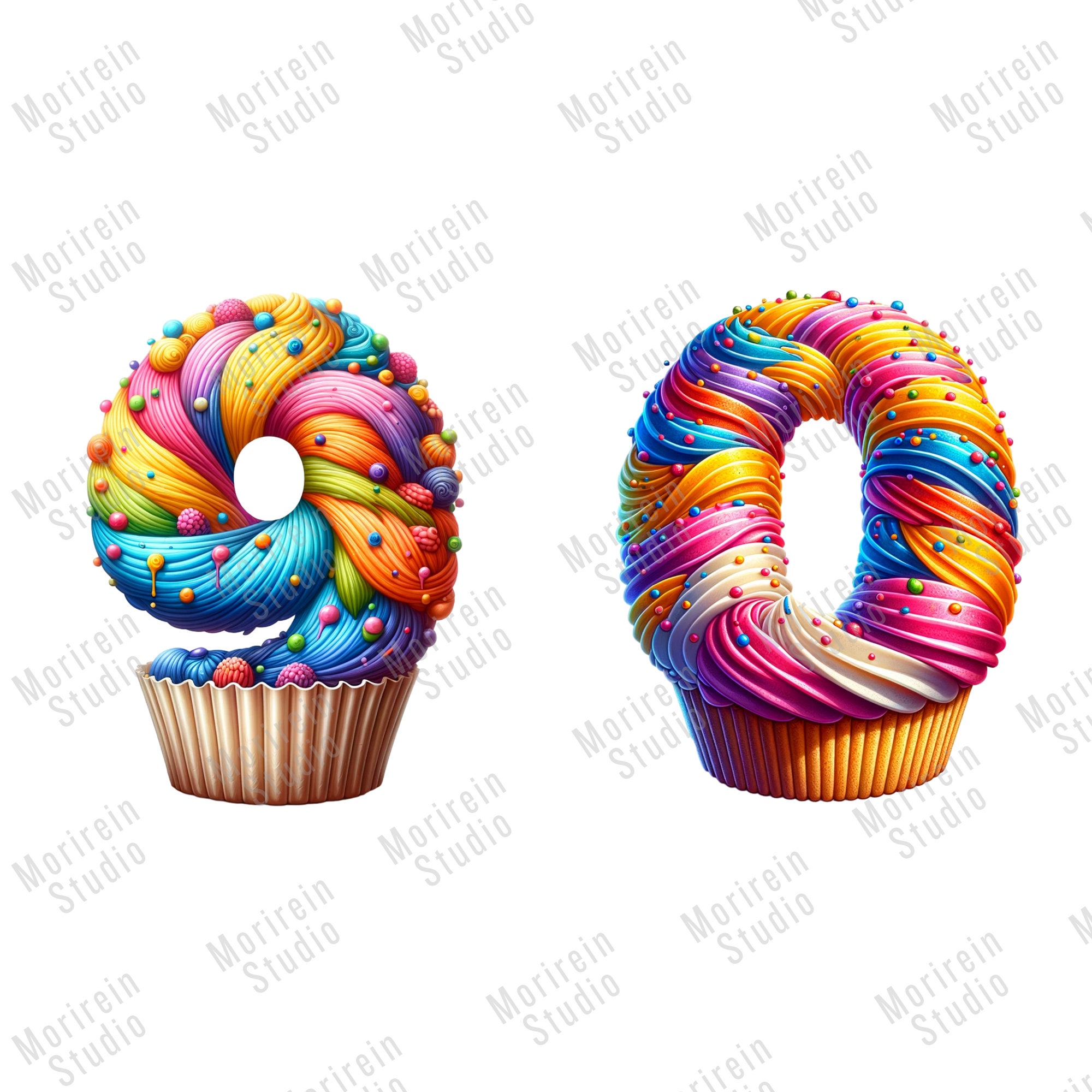 Cupcake Numbers Clipart 10 PNG Happy Birthday Cupcake PNG Birthday ...
