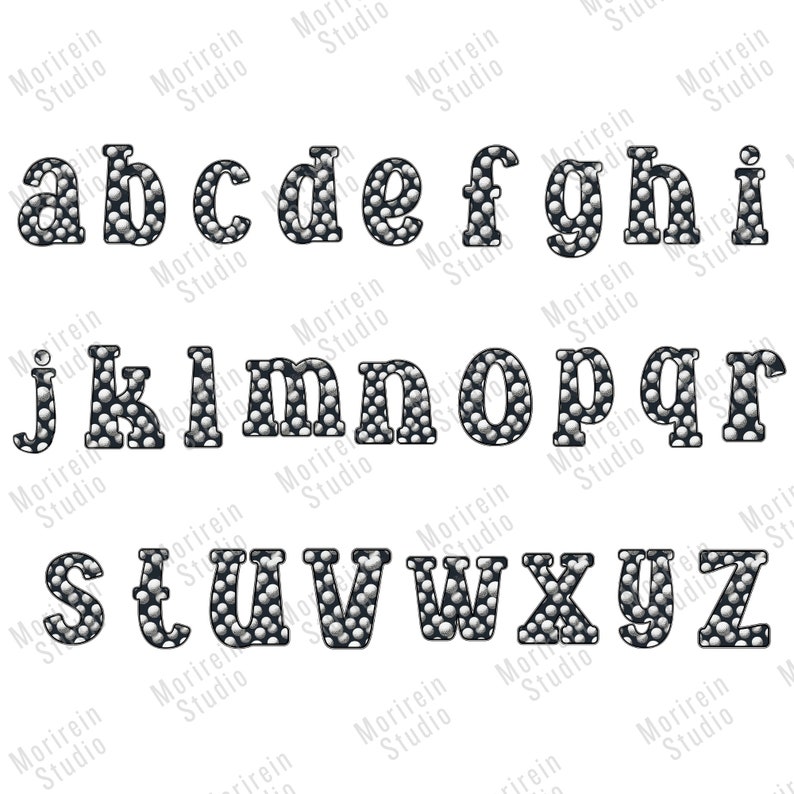 Golf Alphabet Letters PNG Bundle 67 PNG Golf Doodle Alphabets and ...