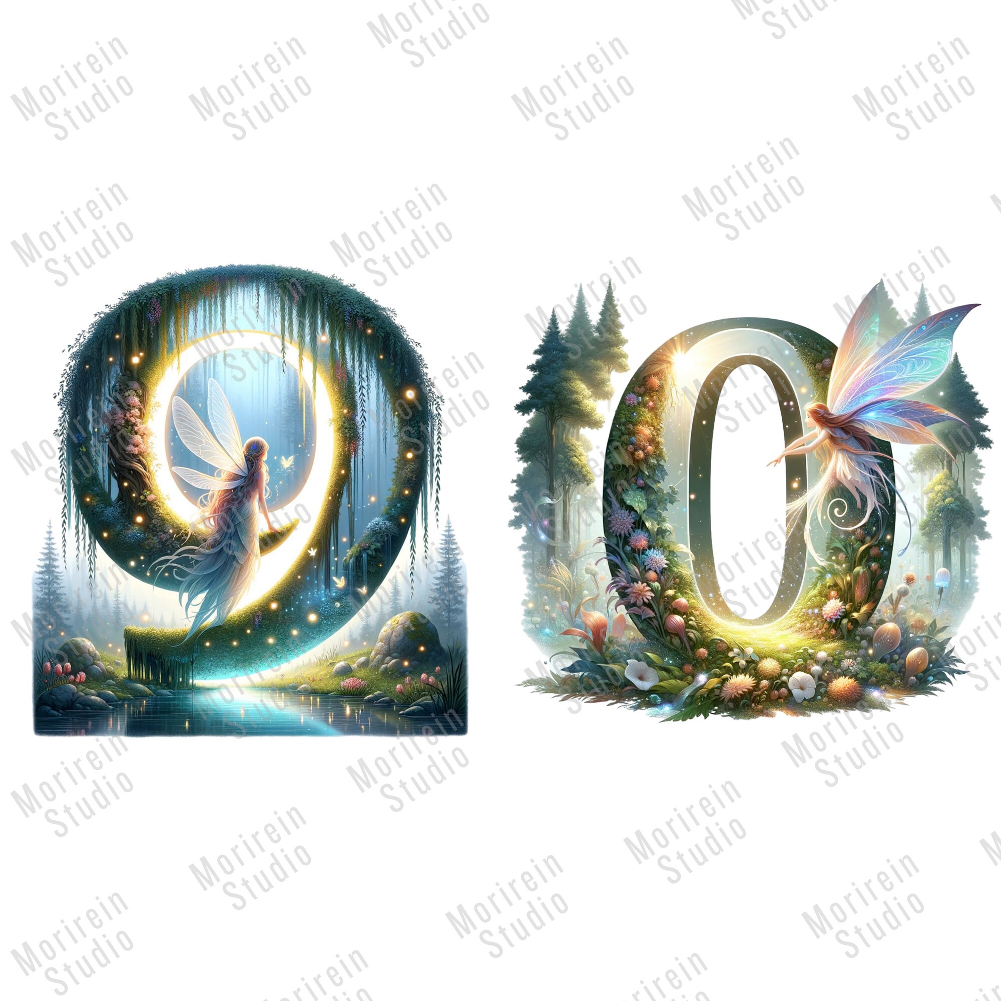 Forest Fairy Numbers Clipart 10 PNG Happy Birthday Fairy PNG Birthday ...